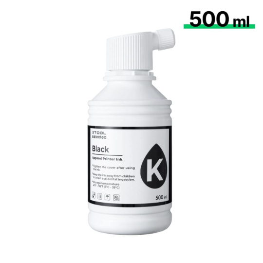 Inchiostro xTool Selected Nero 500 ml Apparel Printer - Polyfab3D